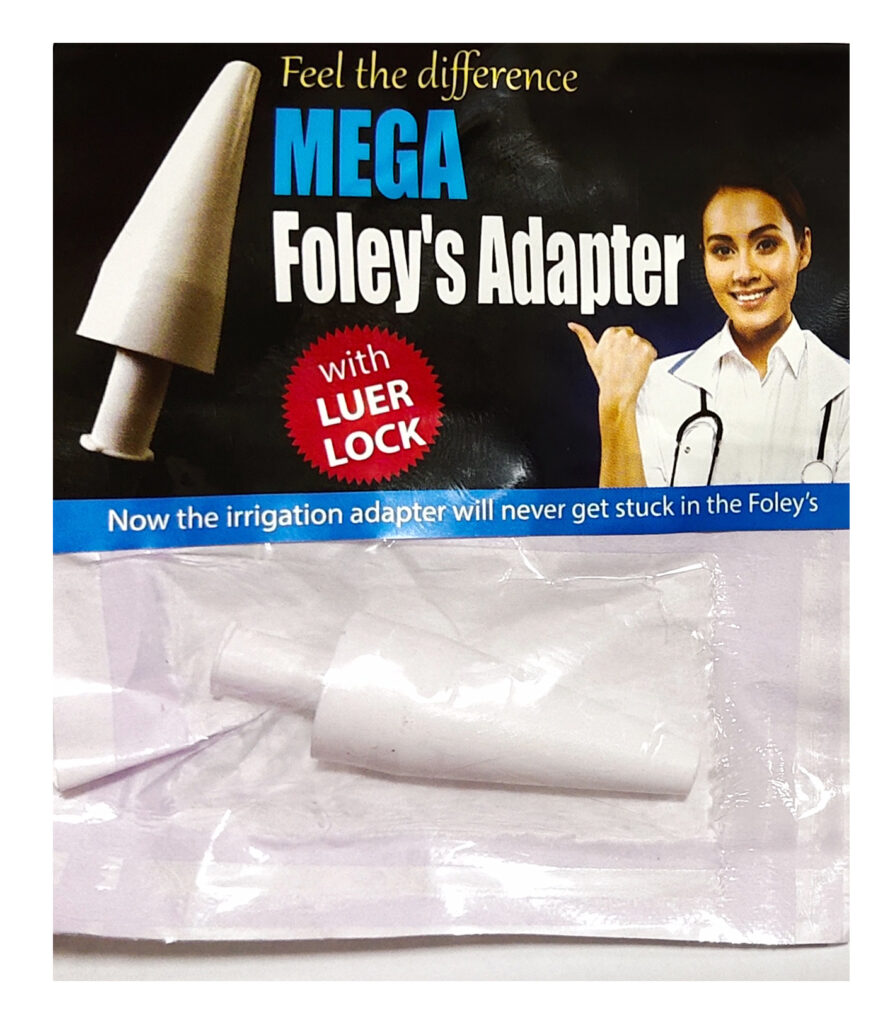 MEGA FOLEYS ADAPTER FA201S with LUER LOCK (Sterilized) – Pack of 10 ...